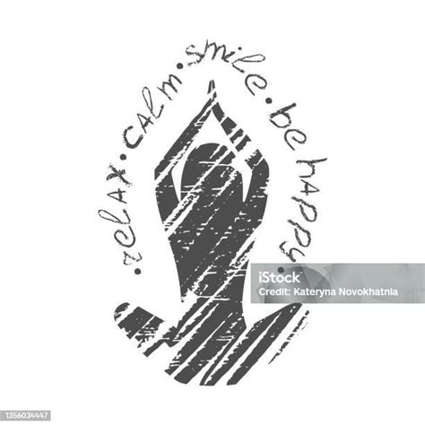 연꽃 요가 포즈에 앉아 고립 된 여성 실루엣 웹 사이트 디자인 로고 앱 Ui를 위한 스케치 스타일로 요가 포즈를 취하는 벡터 사인입니다 Eps10 건강한 생활방식에 대한