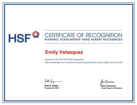 Hsf Scholar Hispanicscholarshipfund Gratitude Scholarrecognition… Emily Velasquez