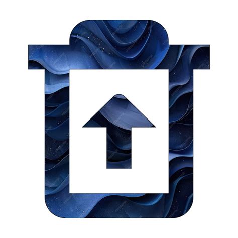 Premium Photo Icon Photo Trash Restore Alt Blue Gradient Background Style Design