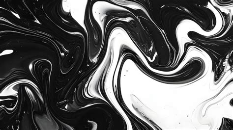 Abstract Black and White Swirling Pattern | Premium AI-generated image