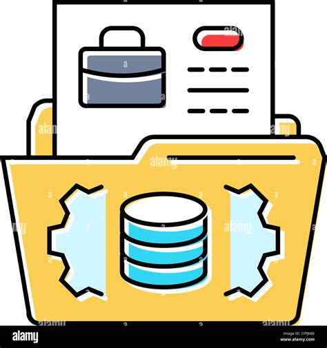 Data Governance Business Process Color Icon Vector Illustration Stock Vector Image And Art Alamy