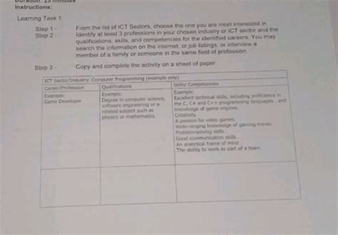 Instructions Leaming Task 1 Step 1 From The StudyX