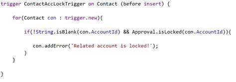 Salesforce Fact 848 Trigger Validation On Locked Records