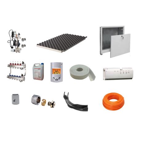 Komplettes Paket für 80 100 m2 Fußbodenheizung Heiz Plus