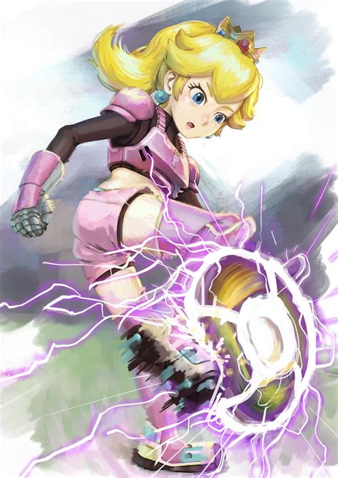 Princess Peach And Striker Peach Mario And 2 More Drawn By Otyakan