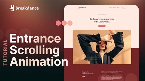 website entrance animation with wordpress breakdance builder youtube