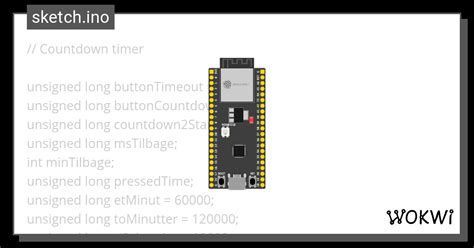 Countdown Timer V15 Wokwi Esp32 Stm32 Arduino Simulator