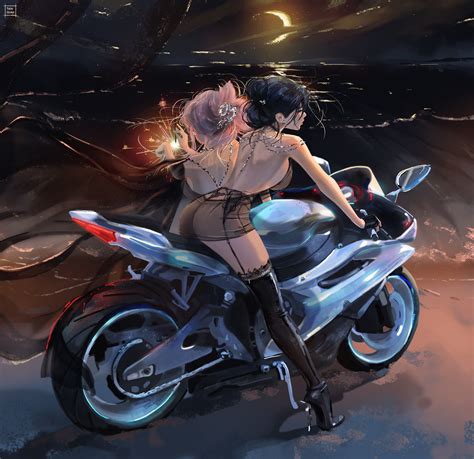 Black Pink Ocean At Night My OCs By Coffeeart Hentai Foundry