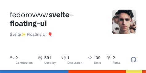 issues · fedorovvvv svelte floating ui · github