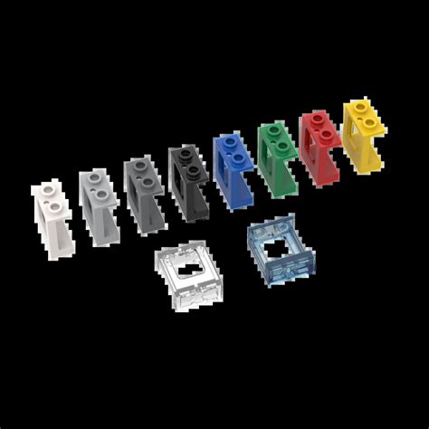 10개 세트 Moc 부품 60032 창 1x2x2 평면 벽돌 Diy 조립식 빌딩 블록 퍼즐 두뇌 학습 장난감 선물 핸드폰닷컴