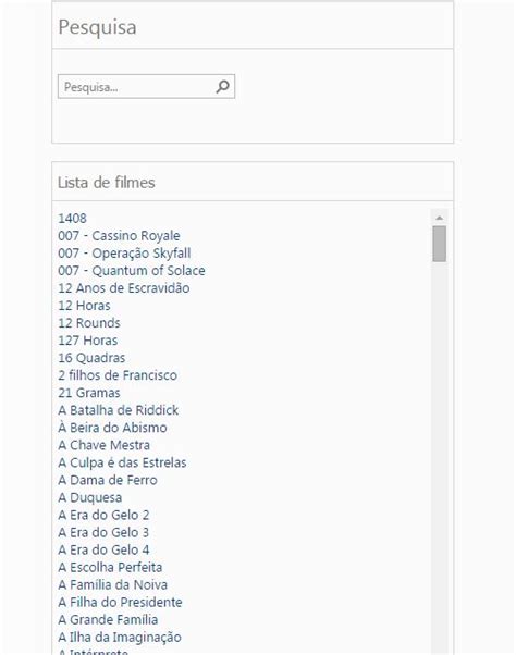 Javascript Como Tornar Uma Lista Html Pesquisável Stack Overflow Em Português