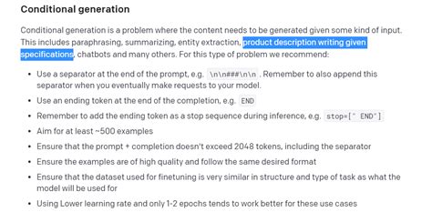 Best Way To Use Gpt For Creating Product Descriptions Api Openai