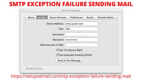 SMTP Exception Failure Sending Mail — Troubleshooting Steps - andrew ...