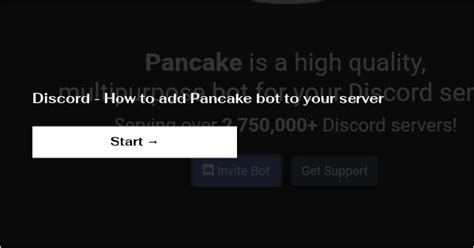 Discord How To Add Pancake Bot To Your Server