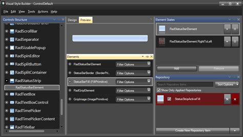 Themes Radstatusstrip Telerik Ui For Winforms