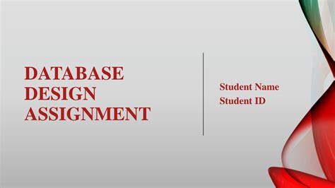 Solution Final Database Design Ppt Studypool
