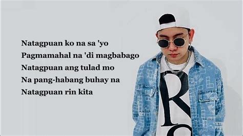 Natagpuan Lyrics Jroa Youtube