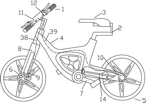电动自行车俯视图简笔画 简笔画图片大全 普车都
