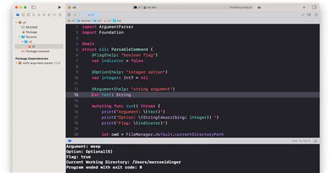 Test Your Command Line Tool In Xcode