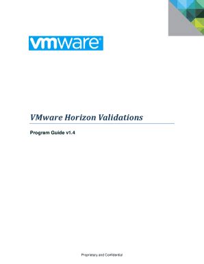 Fillable Online VMware Horizon Validate And Activate Service Fax Email Print PdfFiller