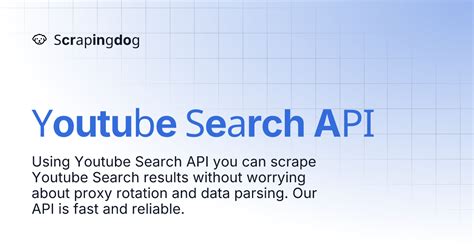 Youtube Search API | Scrapingdog