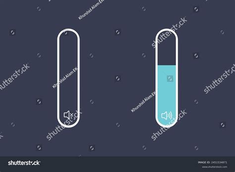 Mobile Volume Down Slider Bar Icon Stock Vector Royalty Free 2451534871 Shutterstock