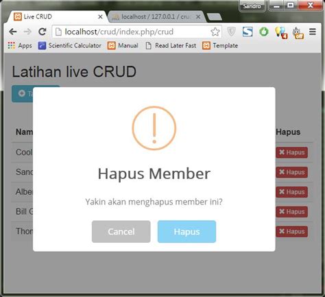 Panduan Membuat Live Crud Dengan Codeigniter Dan Ajax Sandro Id