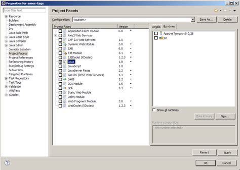 Eclipse What Is The Appropriate Facet For A JSP Tag Library Stack Overflow