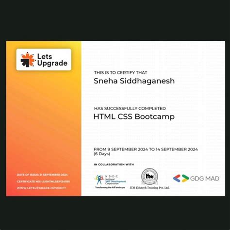 Sneha Siddhaganesh On Linkedin Webdevelopment Html Css Frontend Learning Skillupgrade