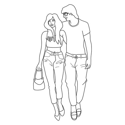 Tall Guy Short Girl Kiss Drawing