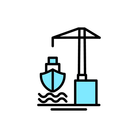 Flat Icon Line Building Harbor Symbols Editable File 49792979 Vector Art At Vecteezy