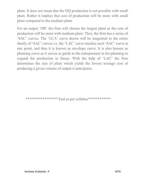 Production Function Cost Concepts And Cost Output Analysis Pdf