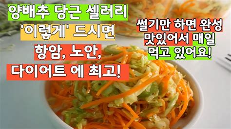 양배추 당근 셀러리 매일 아침 이렇게 먹었더니 2주만에 허리 사이즈가 달라지네요 Youtube