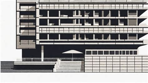 Premium Ai Image Impactful Brutalist Architecture