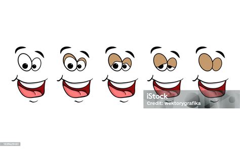 Blinking Eyes Steps Vector Preset For Character Animation Design