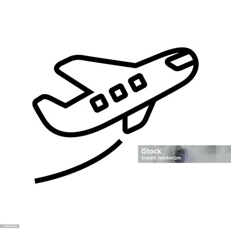飛機起飛圖示向量圖形及更多圖示圖片 圖示 外型 插圖 Istock
