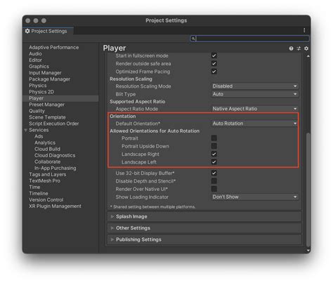 Unity Fixed Screen Orientation Of Mobile Device Clay Technology World
