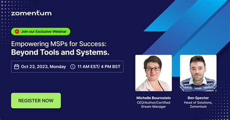 Join Our Webinar On Msp Tools Zomentum Posted On The Topic Linkedin