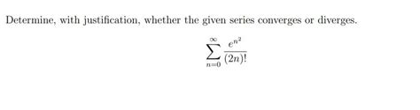 solved determine with justification whether the given