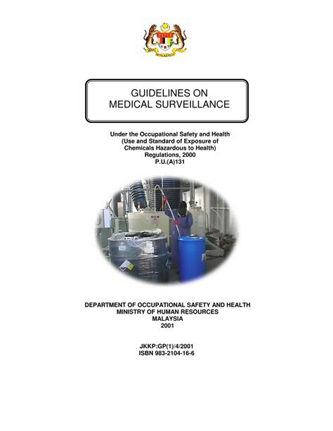 Pdf Guideline On Medical Surveillance Dokumen Tips