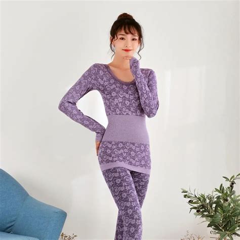 Thermal Underwear Women Suit Sexy Slim Sleep Tops Grandado