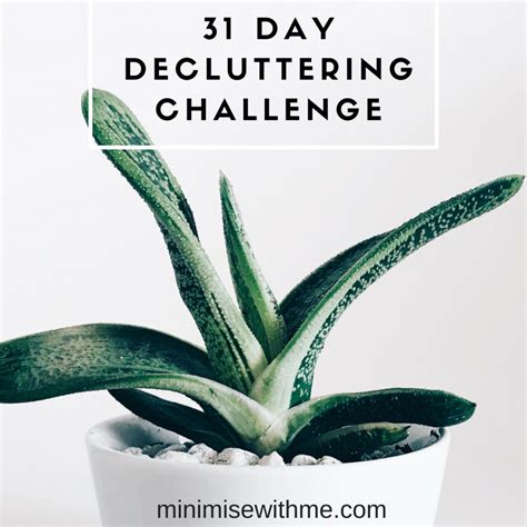 Day Decluttering Challenge Minimise With Me