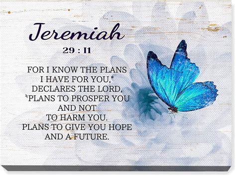 Ksiw Jeremiah 2911 Wall Decorbible Verse Canvas Wall Art Ununframed