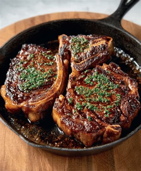Soy Glazed Butter Basted Ribeye Steaks A Savory Delight
