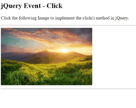 JQuery Click Method