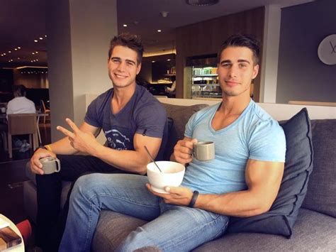 Alex And Charlie Kotze Twins Male Models Men Coffee