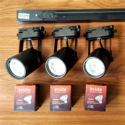 Jual Lampu 4000k 7w Cool White LED Inlite Artalux 4 Set Berikut Rel 2m Jakarta Barat Cctv