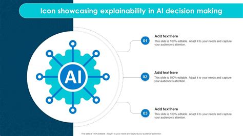 Icon Showcasing Explainability In Ai Decision Making Ppt Example