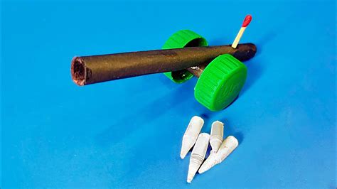 How To Make A Paper Cannon Diy Paper Cannon With Matches Science