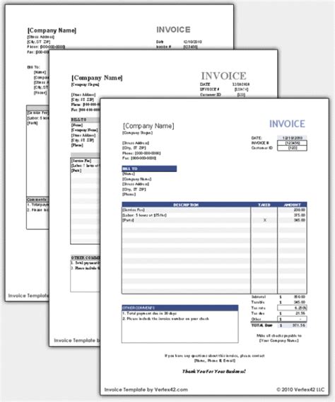 Invoice Template For Openoffice Free Professional Business Template